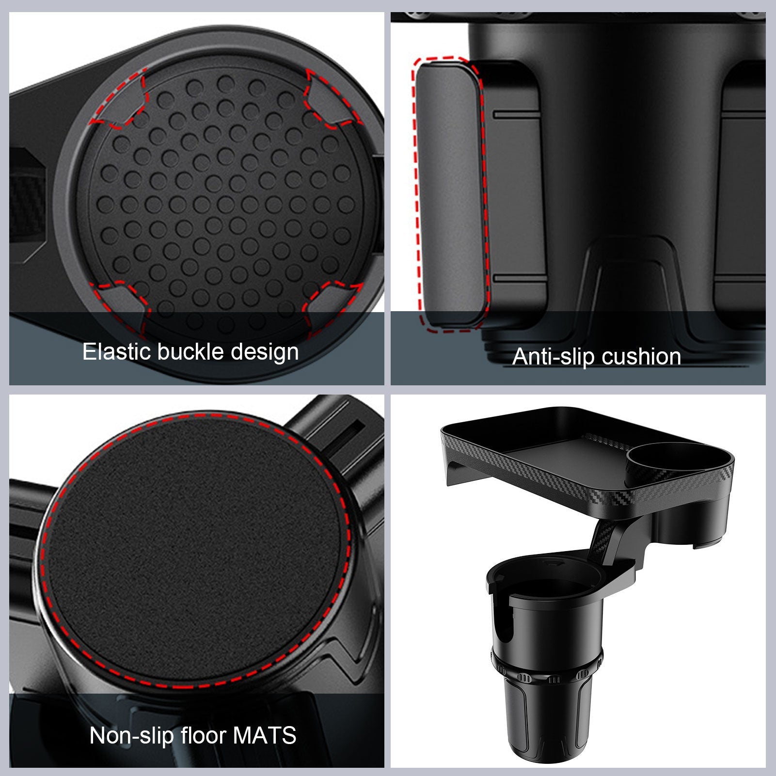 【LAST DAY SALE】Vehicle Cup Holder Extender & Food Tray – Nomardic